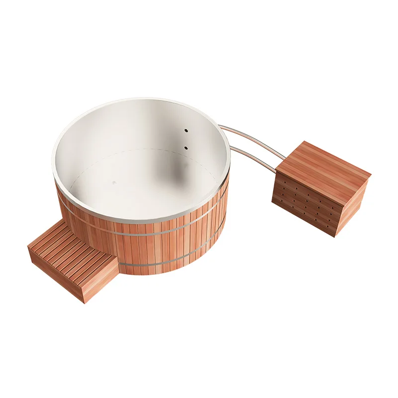 Canadian Cedar Wooden Ice Bath - Eco-Friendly Outdoor Tub