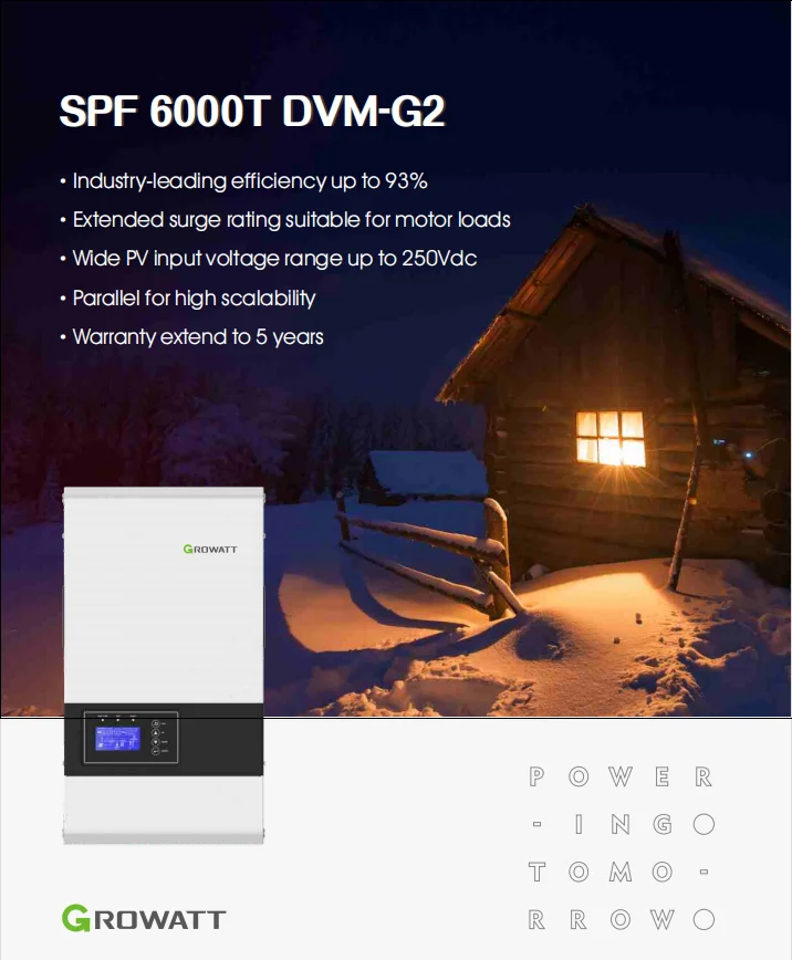 Growatt Spf 6000t Dvm-g2 Pure Sine Wave Off Grid Solar Storage Inverter ...