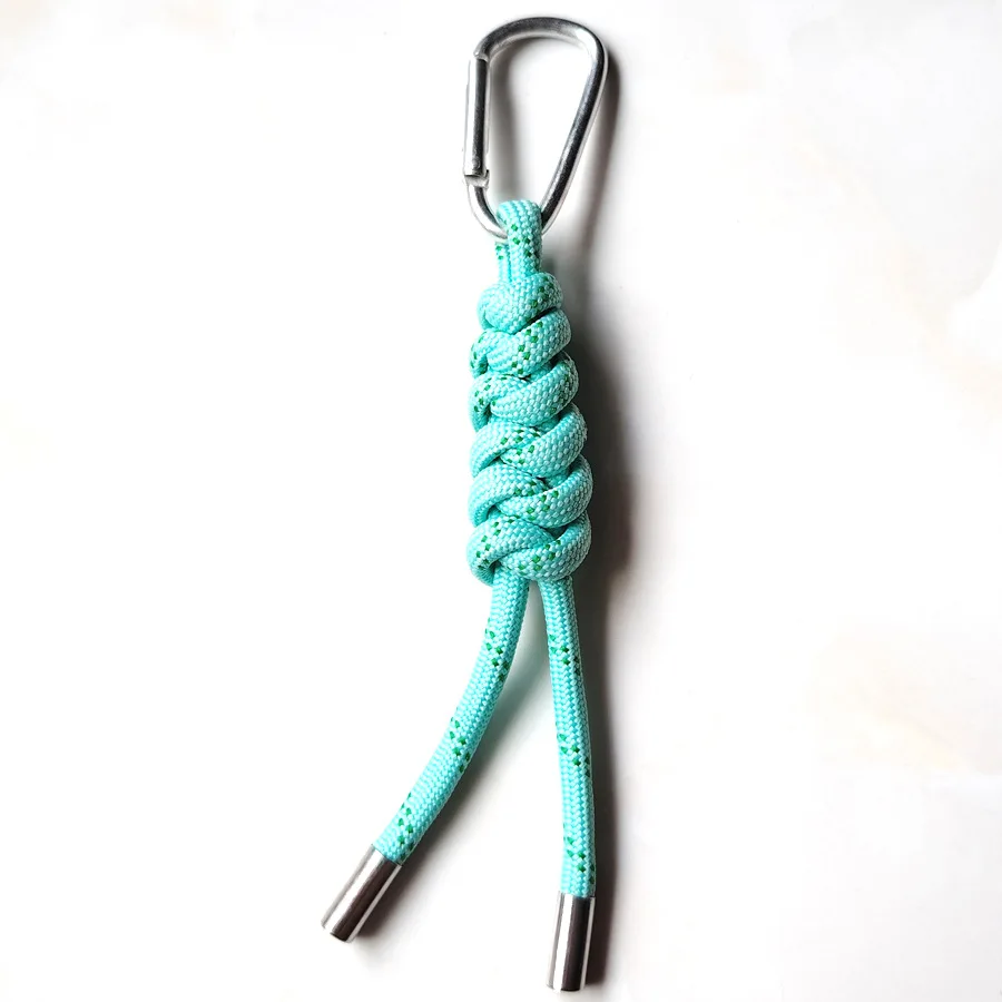 Handwoven Colorful Braided Rope Keychain - Fashion Charm