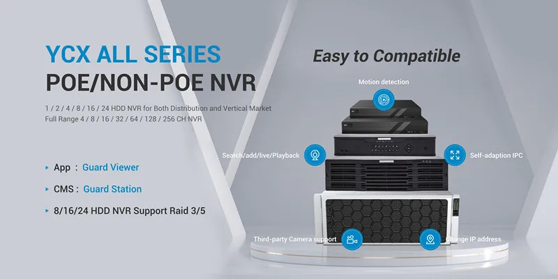 Unv Dual Ethernet Ports H.265 64ch 4k 8mp Non-poe Nvr With 8pcs Sata 64 ...