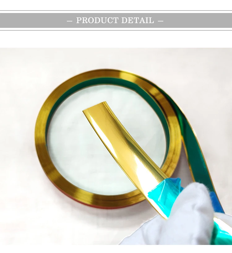 Custom Metallic Brushed Golden Decorative Glue For Pvc Edging Banding ...