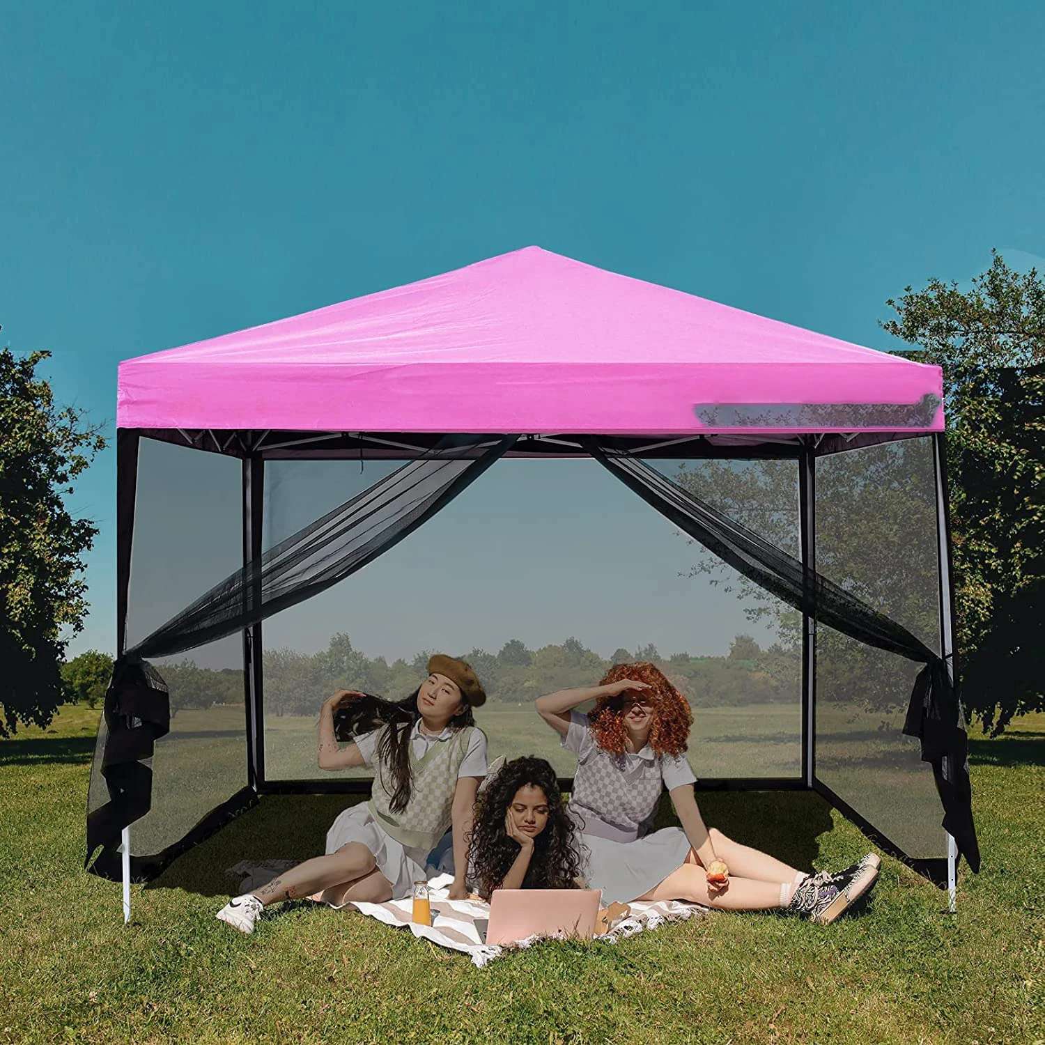 Mosquito Net With Zipper Outdoor Camping Mosquito Net Diy Canopy Screen ...