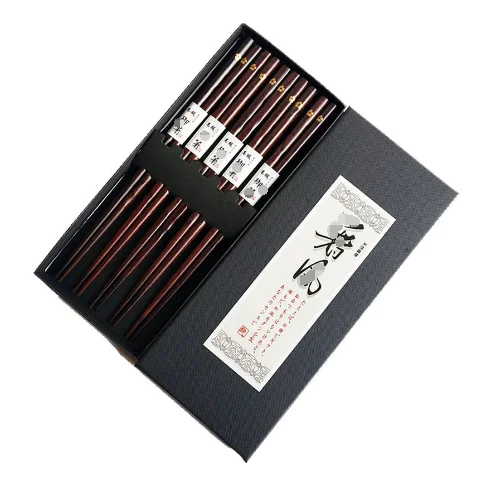 Japanese Bamboo Chopsticks Gift Box Five Pairs Of Bamboo Chopsticks ...