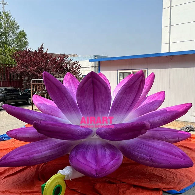 Purple Inflatable Lotus Flower Model Inflatable Artificial Flower - Buy ...