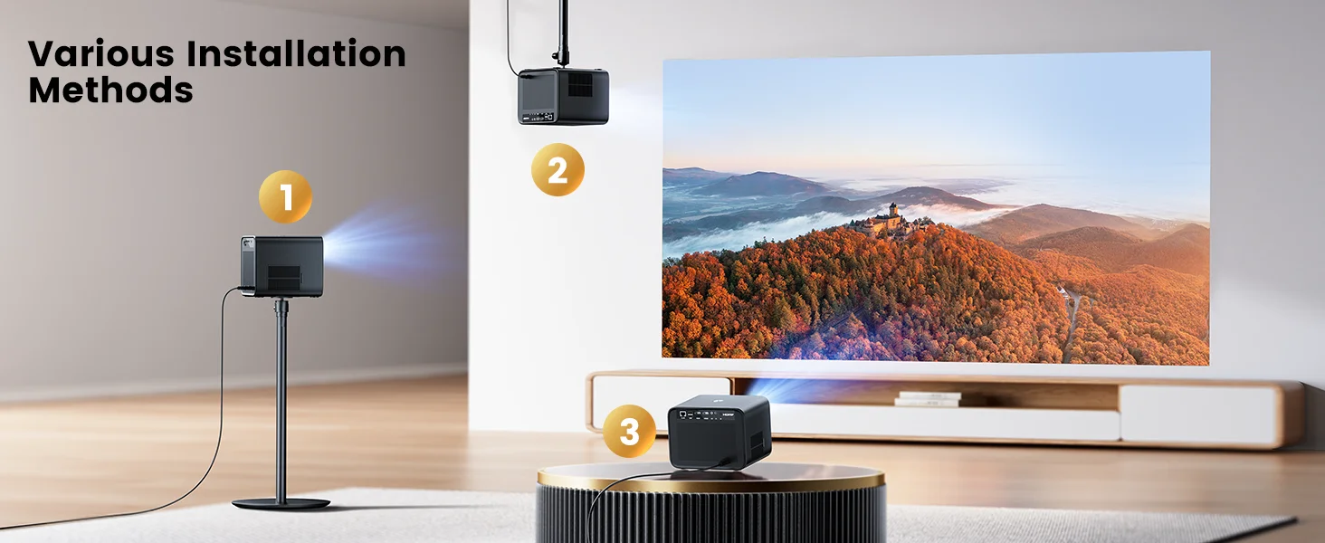 Wimius 1080p Projectors Smart Linux Home Theater Projecteur Portable ...