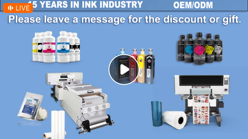 Sublimation ink + Galaxy ECO solvent + DTF printer Product Show Stream ...