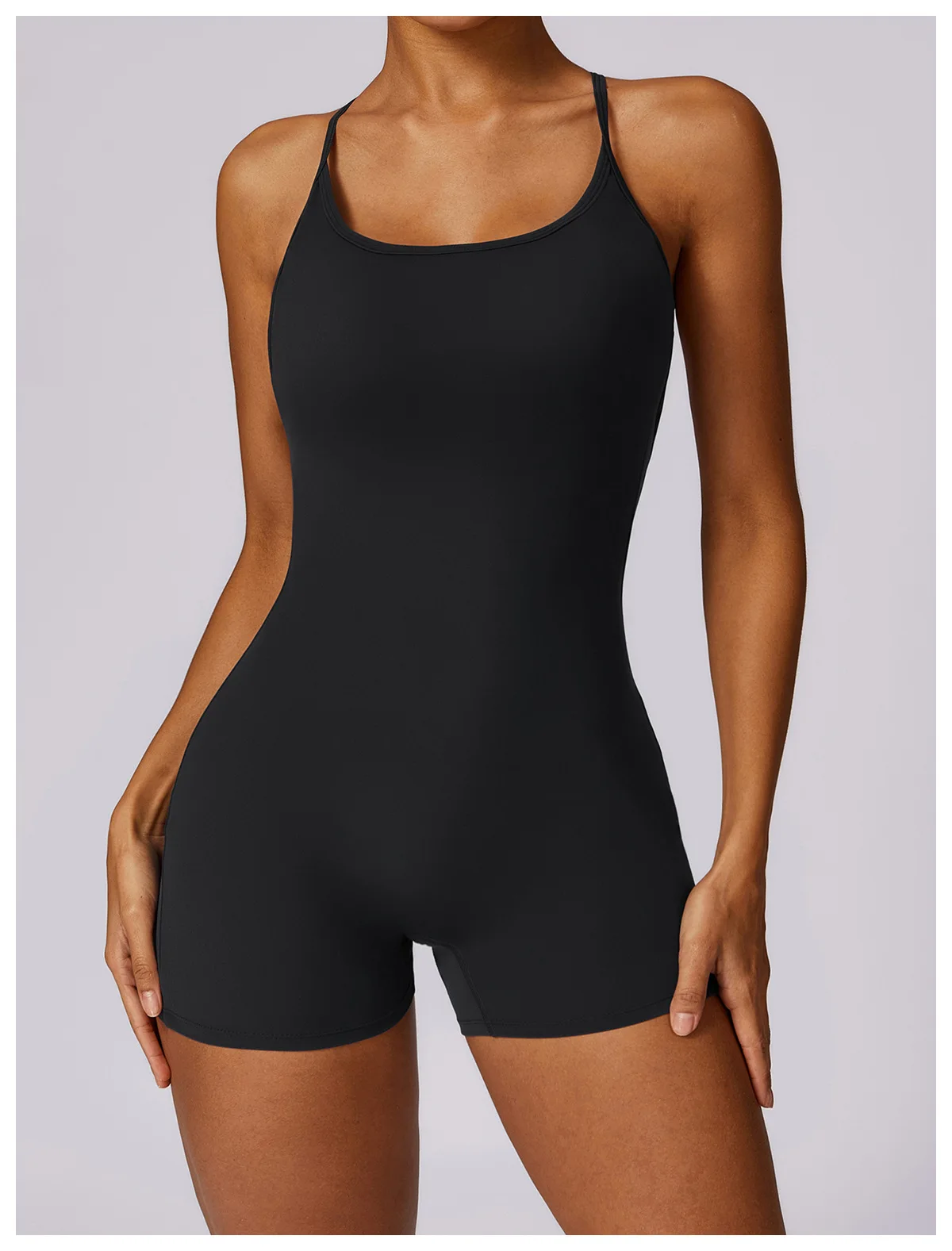 Butterluxe Women's Athletic Rompers Padded Workout Shorts Jumpsuits One ...