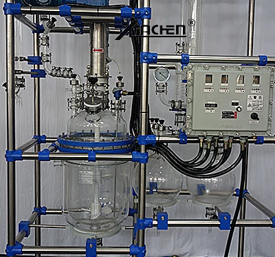 20l Chemical Lab Scale Double Stainless Steel Glass Jacketed Reactor ...