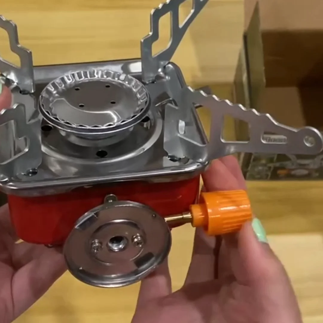 High Power 2800w Outdoor Hiking Cooker Pocket Portable Folding Mini Gas ...