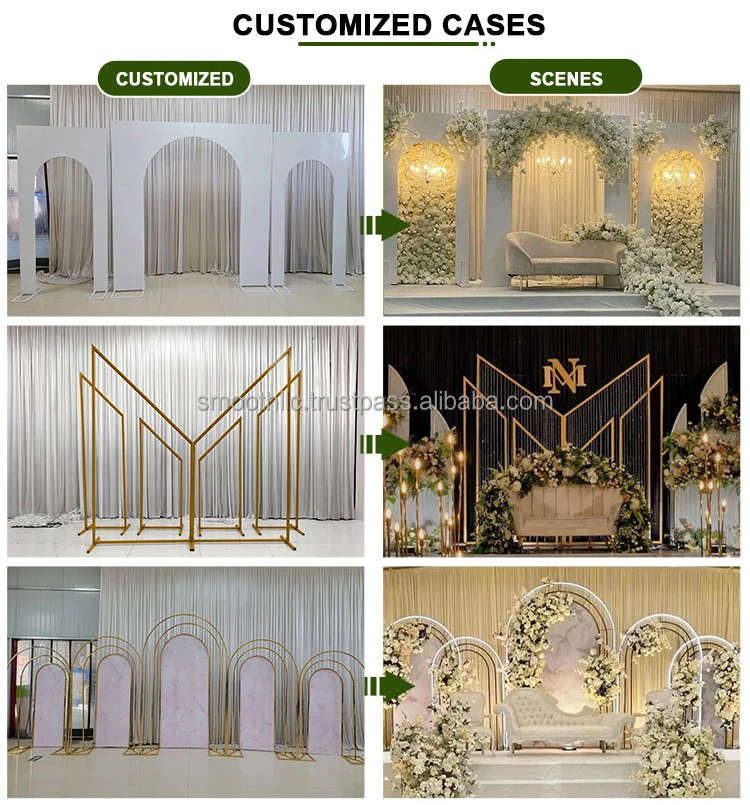 SMOOTH Wedding Banquet Hall Stage Decorative Centerpiece