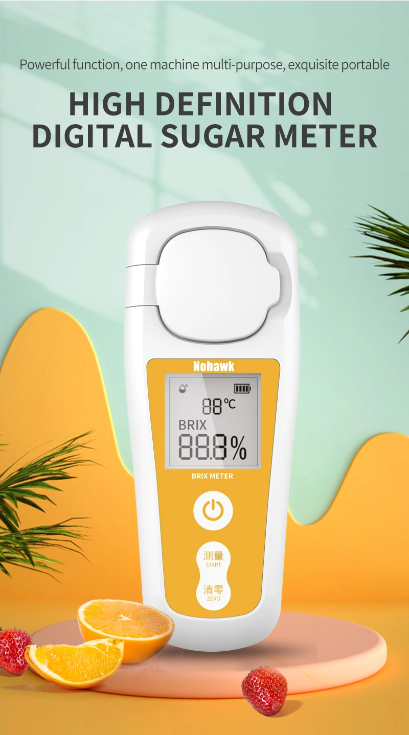 Digital Brix Refractometer Brix Meter Pocket Refractometer For Sugar ...