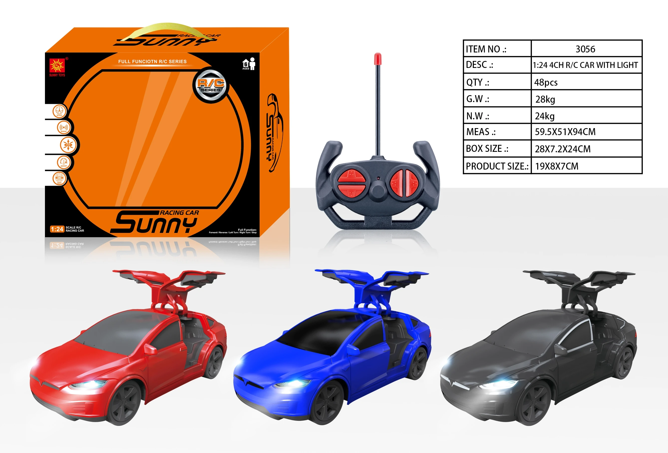 Tesla 1:24 Tesla Toy Remote Control Toy Car For Kids Radio Hobby Power ...