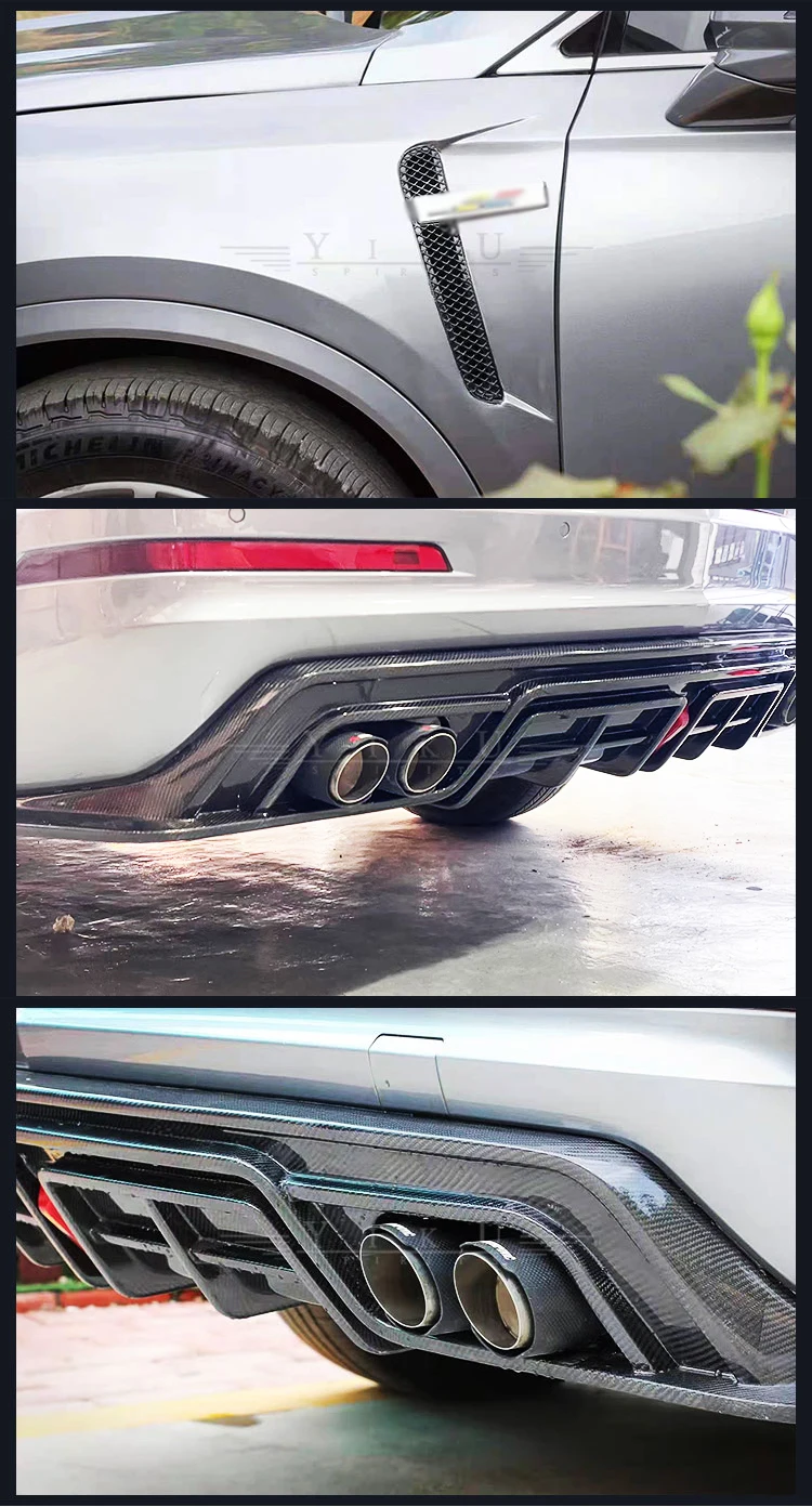 Carbon Fiber Body Kit for Cadillac XT6 - Front Lip, Rear Spoiler, Grill ...