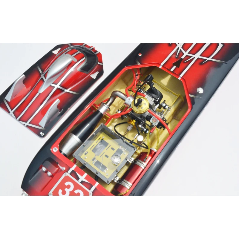 Dtrc G30e Hellcat Big Nitro Rc Racing Gas Boat 30cc Engine Fiber Glass ...