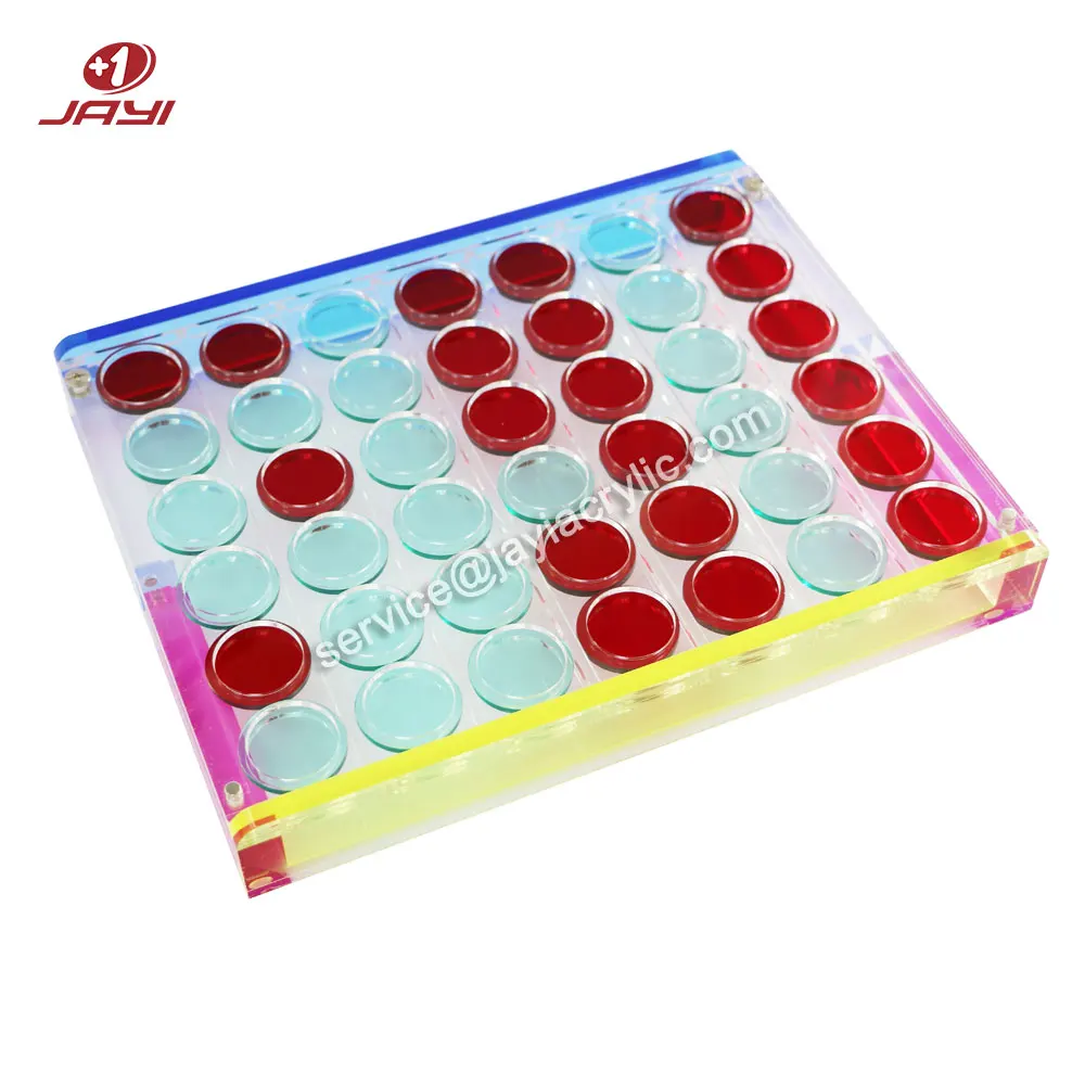 Luxury Acrylic Connect 4 Game - Modern Lucite Connect Four Board Game ...