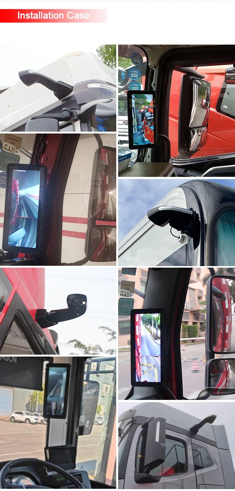 Jeavox 12.3 Inch IPS Split Screen Bus Truck Camera System