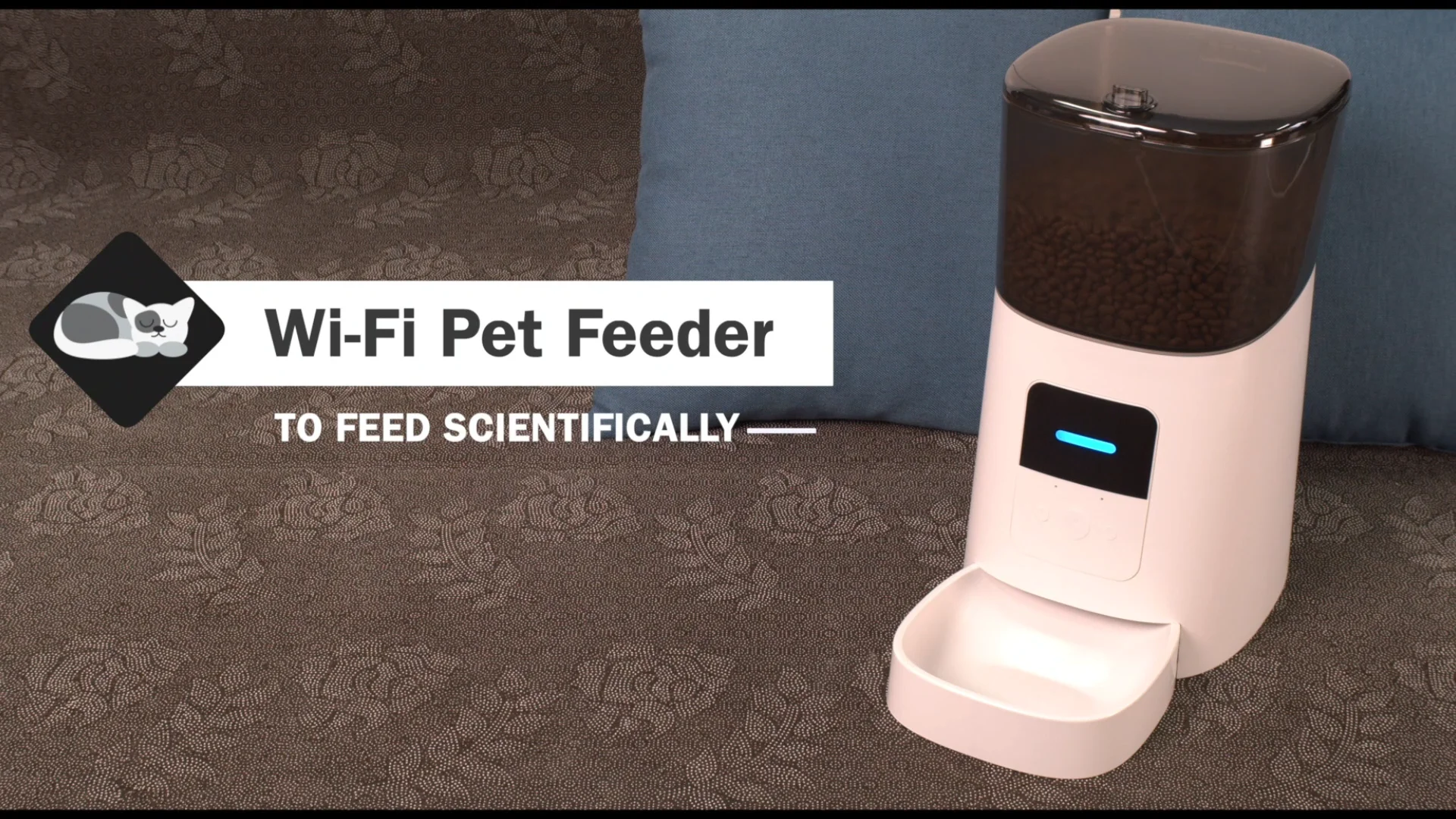 6l Auto Cat Dog Eating Food Bowl App Remote Control Wifi Microchip ...