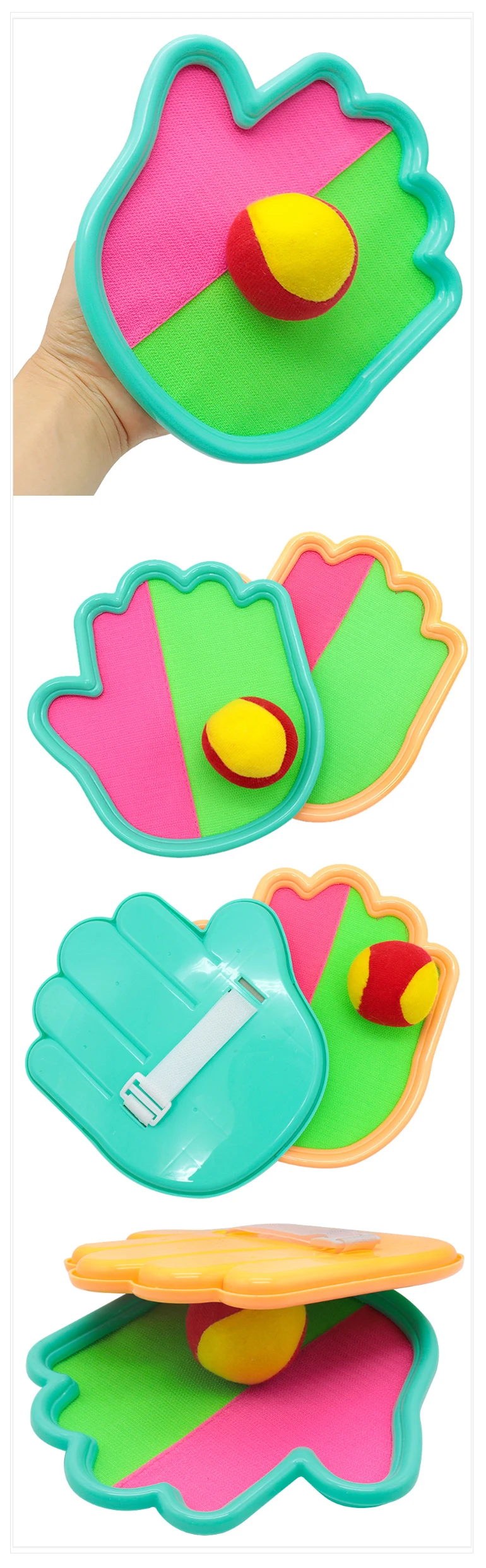 Outdoor Indoor Hand Shape Sport Game Set Click Catch Ball Toy - Buy ...