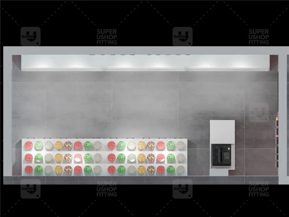 Modern Style Sweet Shop Interior Design Retail Custom Wooden Candy Shop ...