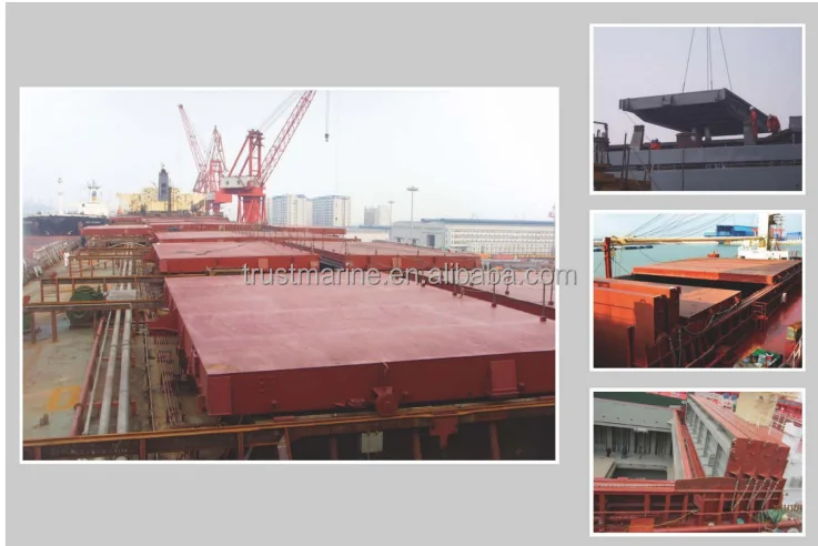 Marine Folding Type Hatch Cover Structure for Cargo Ships