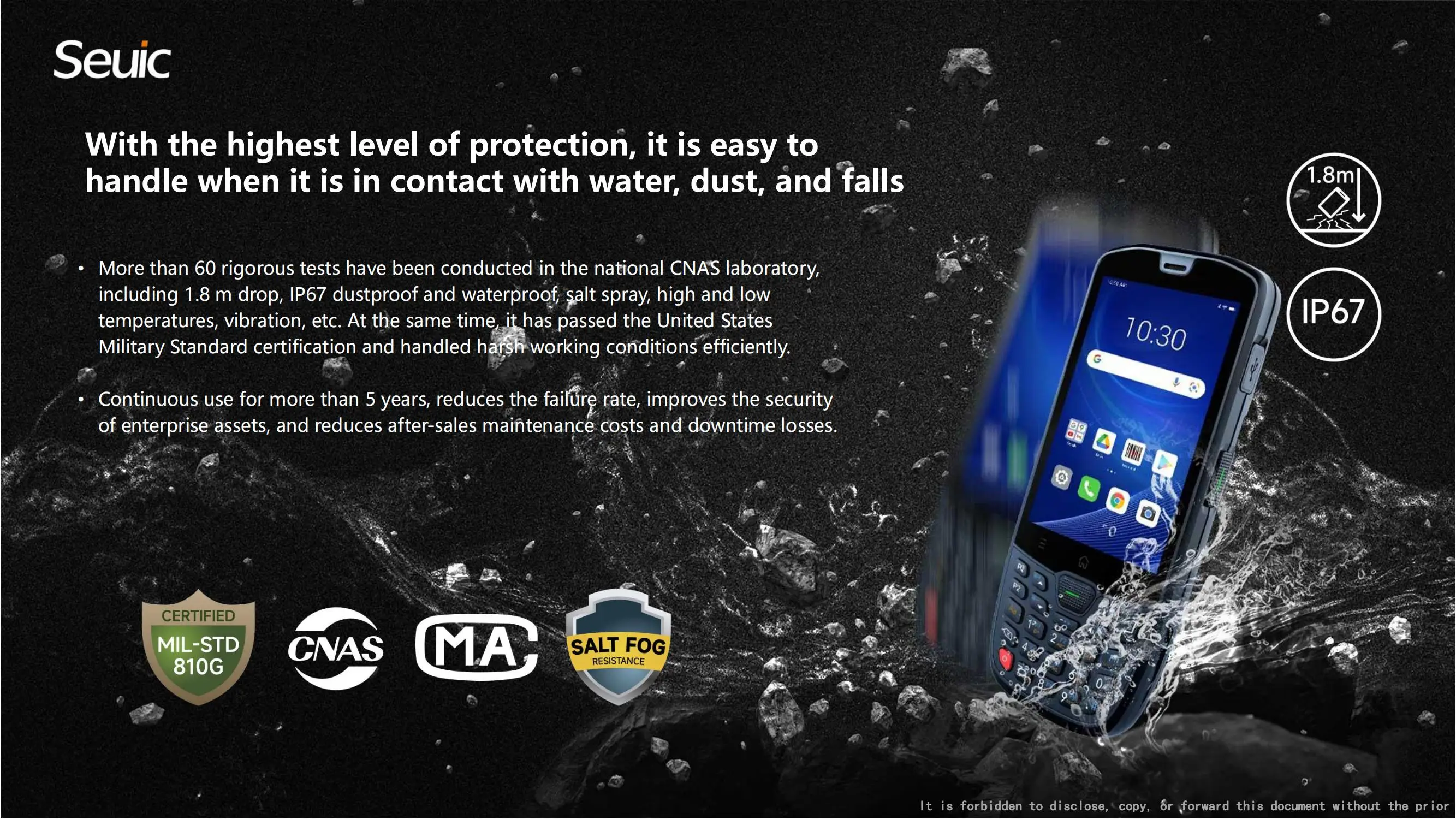 SEUIC AUTOID 10 - 4'' Handheld Mobile Computer with Android 11