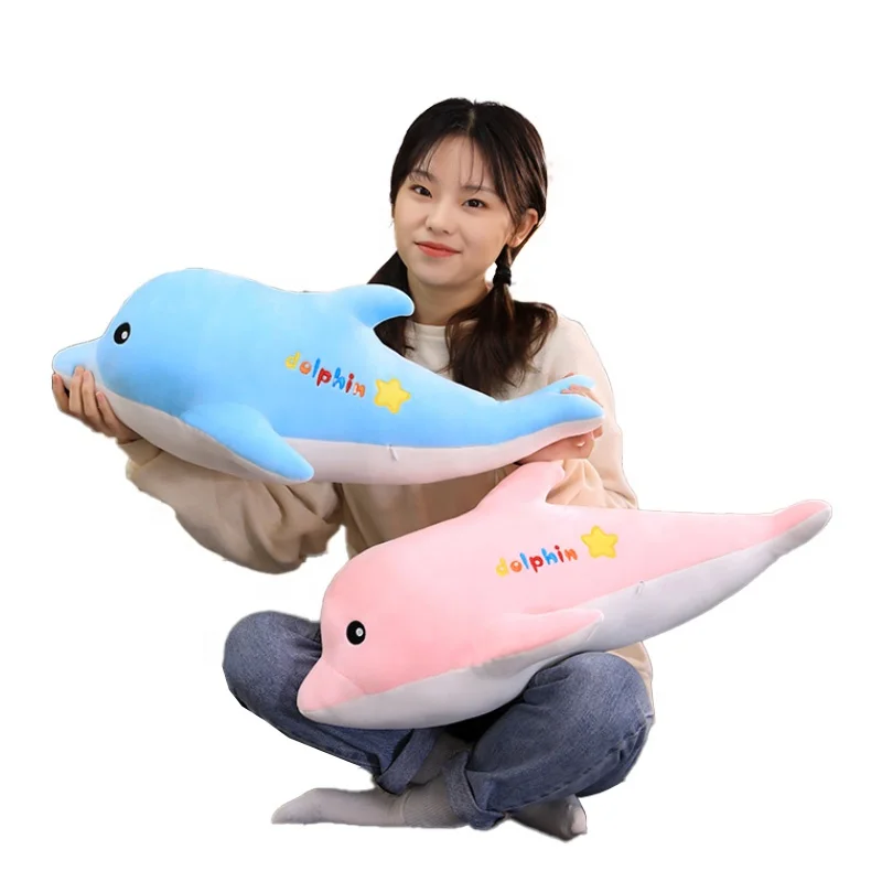 Ocean Creature Giant Dolphin Stuffed Animal Plush Toy Sea Animal Toys ...