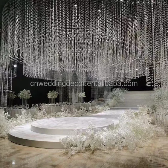 Dreamly Wedding Bead Curtain - Elegant Stage Ceiling Decor