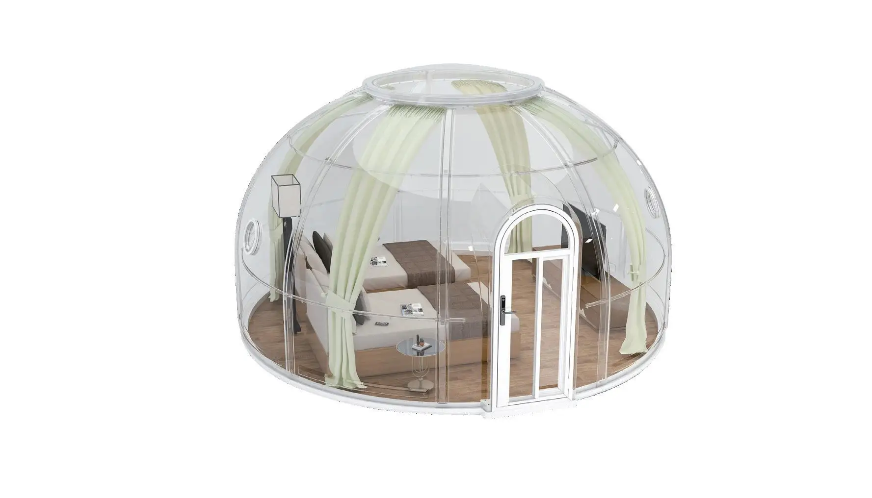 Pc Dome Tent Prefab Garden Igloo Transparent Glamping Dome Sun House ...