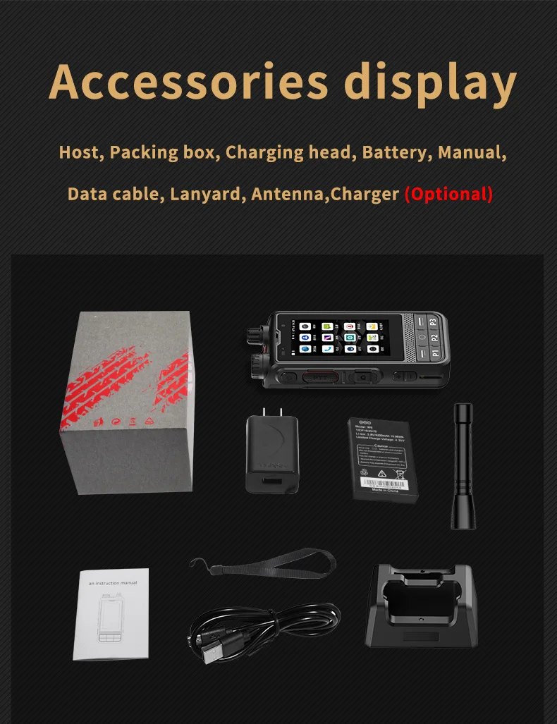 Anysecu W6 Plus POC 4G Radio - DMR & Analog UHF Unlocked