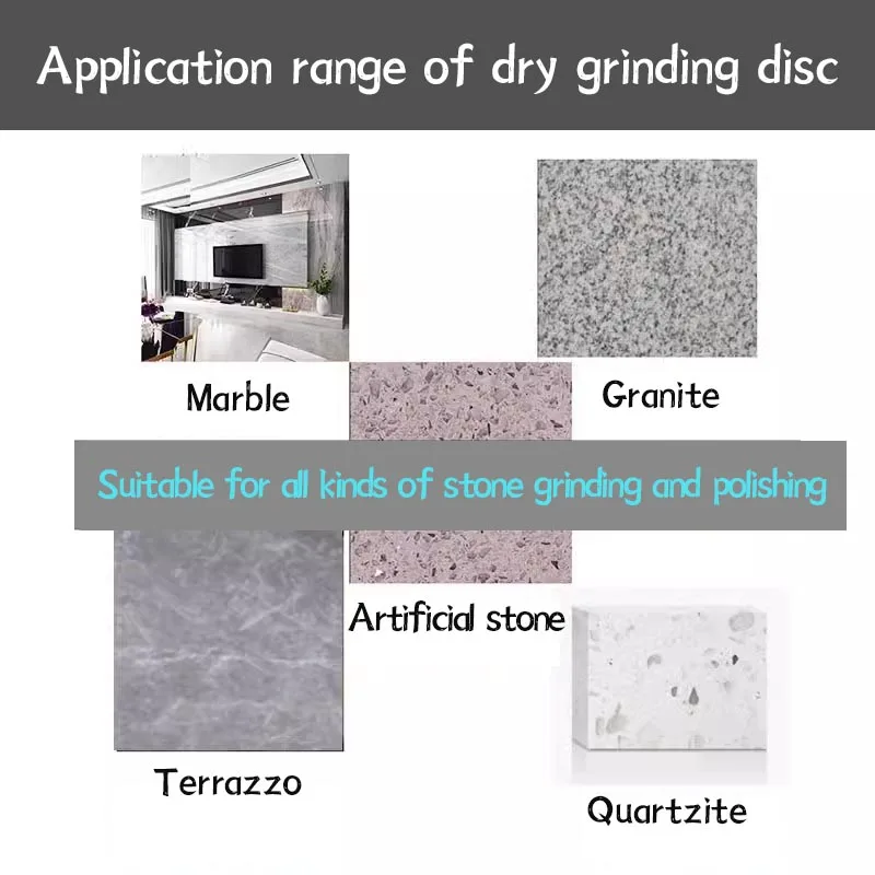 100mm New Formula White Resin 3 Step Pads Diamond Flexible Polishing ...