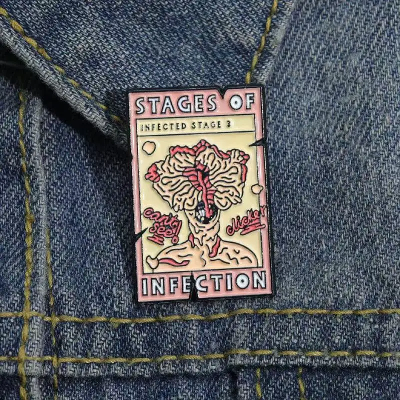 Horror Movie Enamel Pins Custom Mutation Stages Of Infection Brooches ...