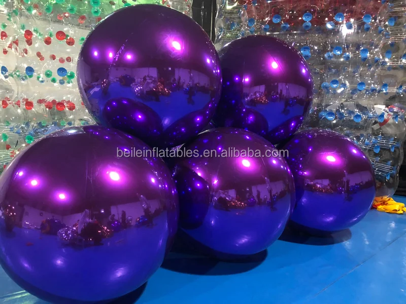 Outdoor Event/Gold/Silver Giant PVC Inflatable Mirror Ball Hanging ...