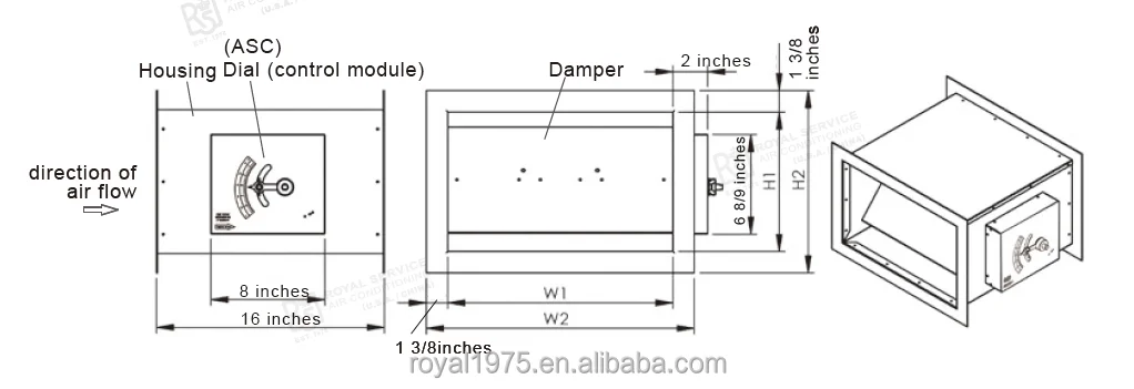 Royal Service Square Cav Airflow Control Ductwork Design Cav Hvac ...