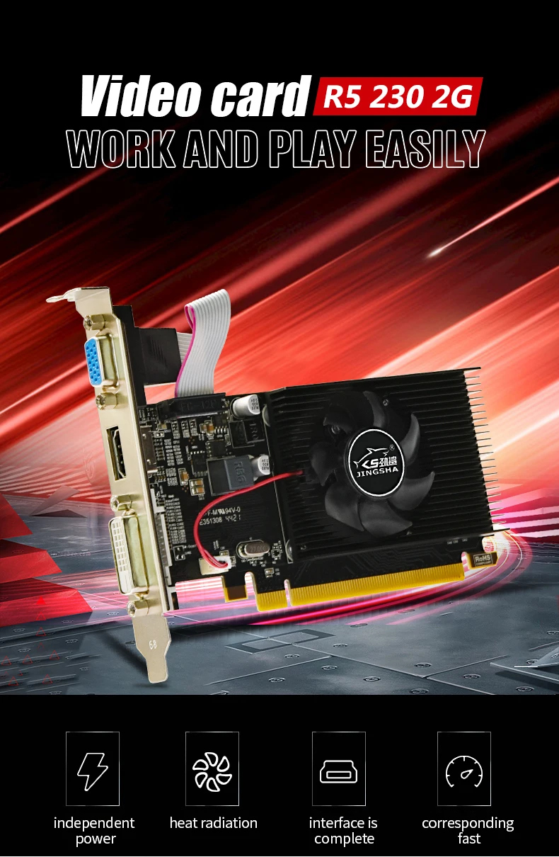 Radeon R5 230 Series Graphics Card - High Quality for Workstations