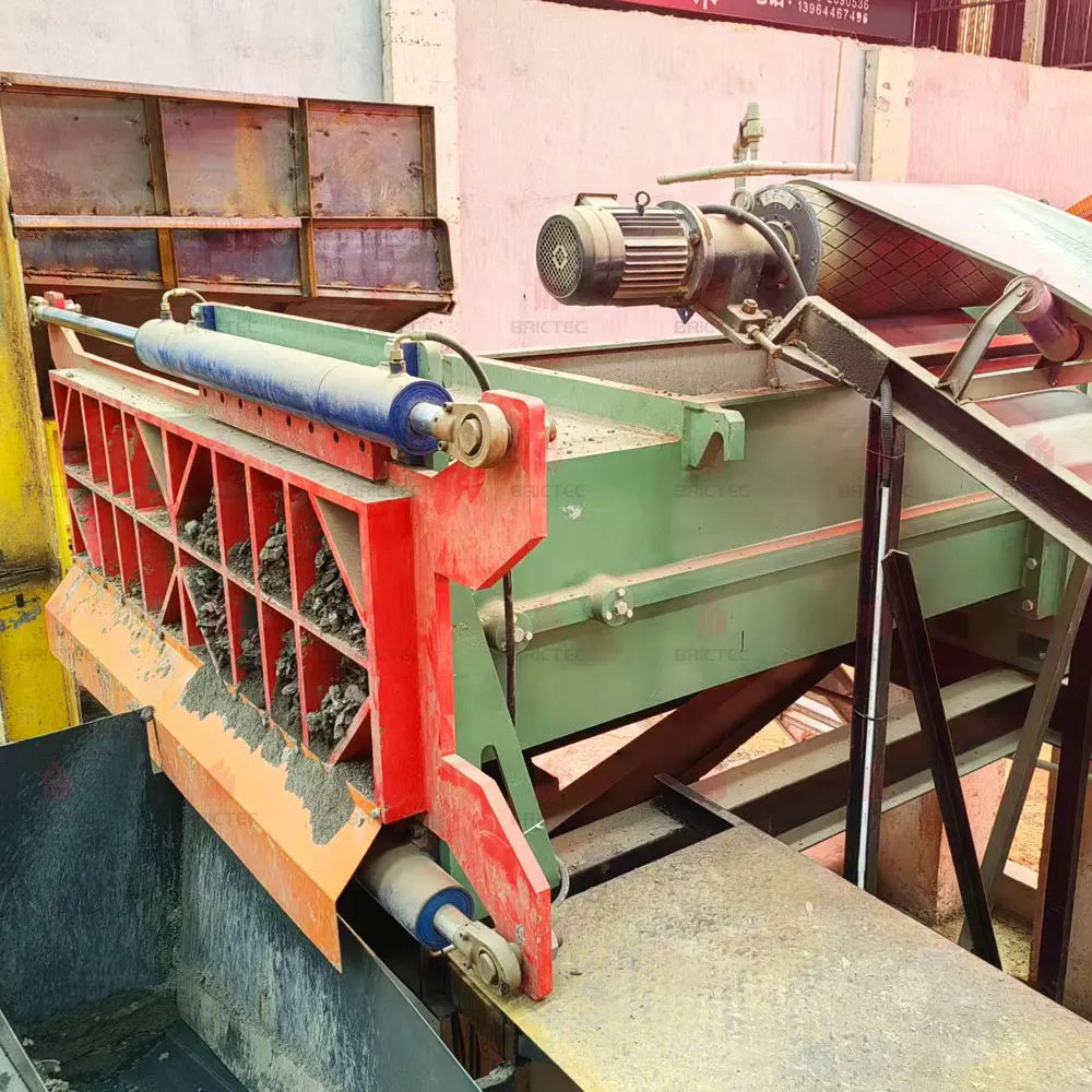 Front Stencil Mixing Extruder Pre-screen Extruder Block Making Machine ...