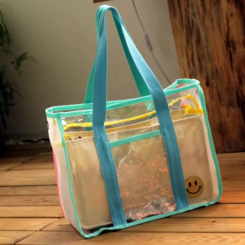 RTS 2022 Summer Hot Selling Instagram Clear PVC Beach Bag