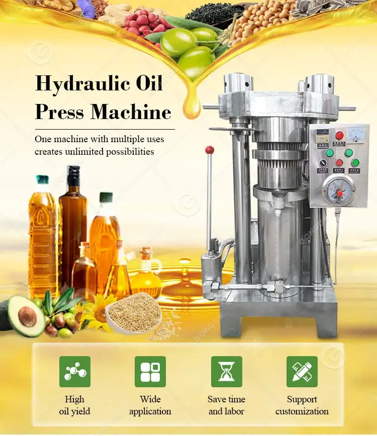 Hydraulic Cold Press Oil Extraction Machine - High Efficiency