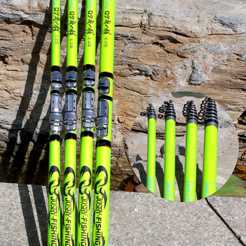 Jetshark Rock Fishing Rod Telescopic Carp Spinning Fishing Rod Carbon ...