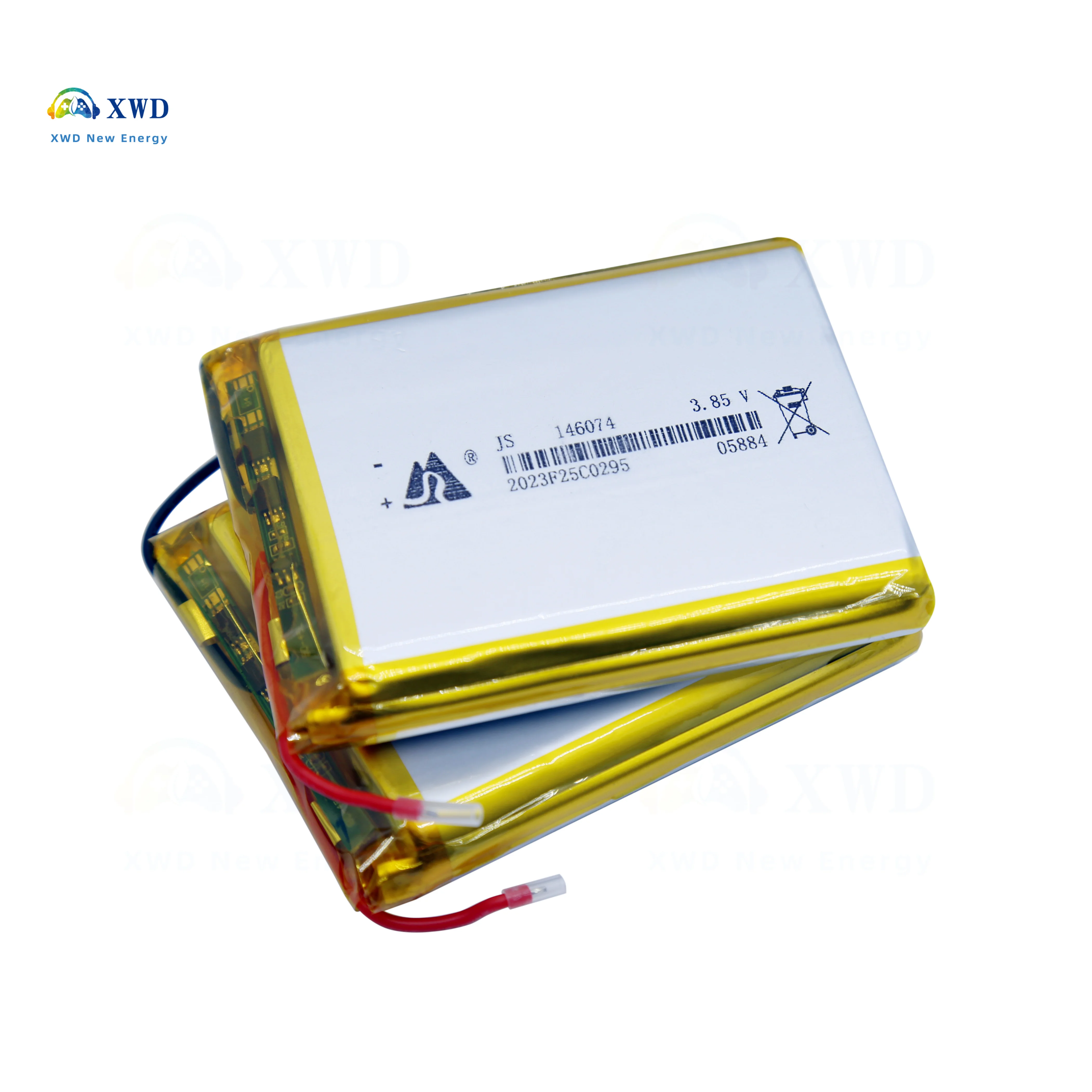 Xwd 146074 3.85v 10000mah Polymer Lithium Battery Cell Customized Pcb ...