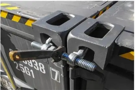 ISO Certificate Shipping Container Bridge Fitting Container Lashing ...