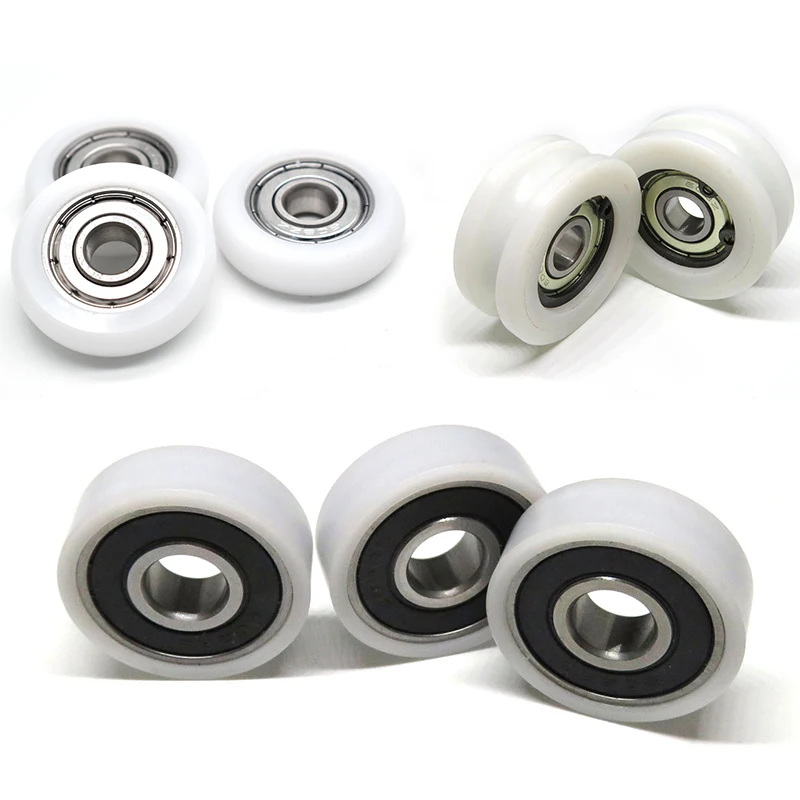 Plastic Roller Wheels with Bearings - Low Noise & Easy Running