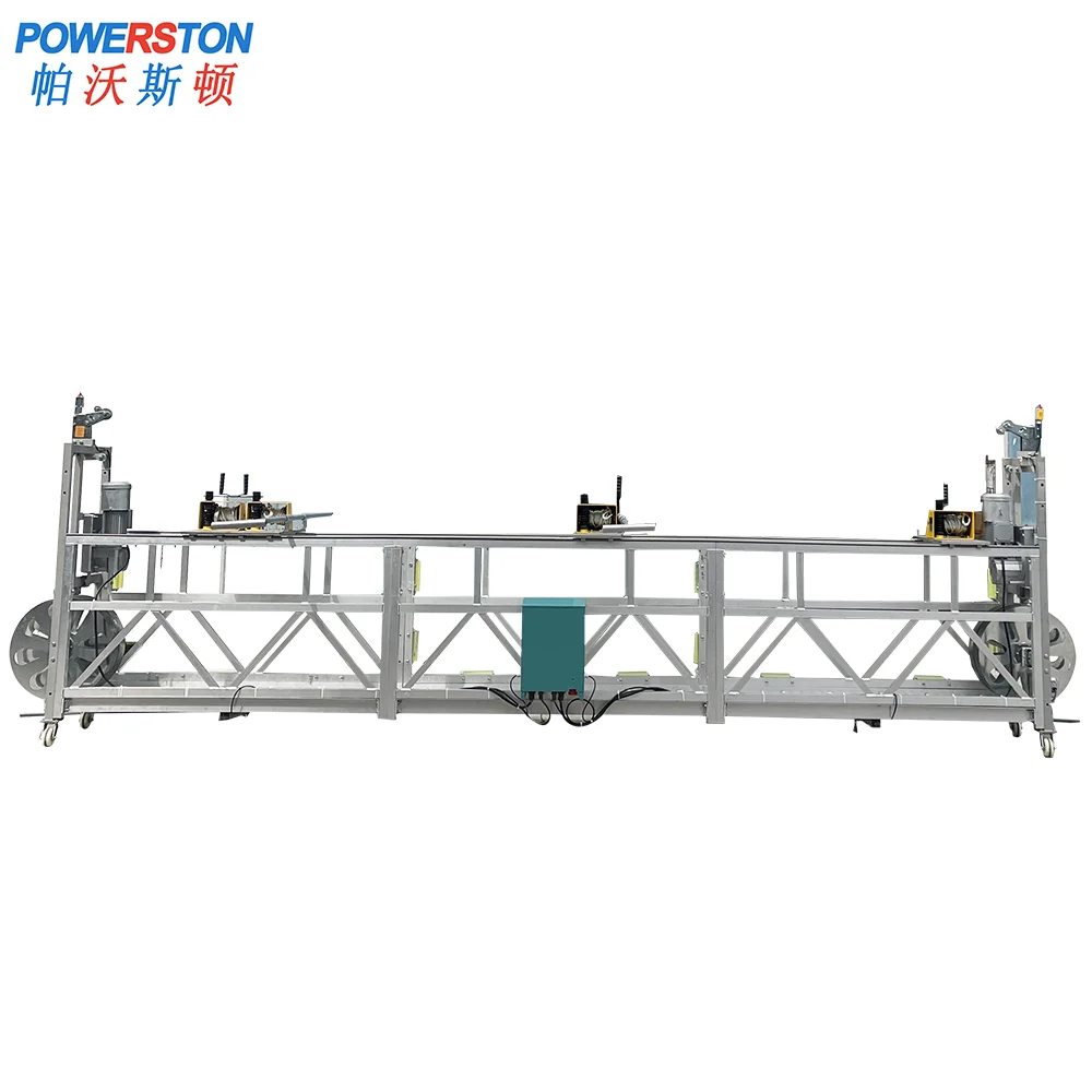 Building Construction Electric Lift Suspended Wok Platform Ladders ...