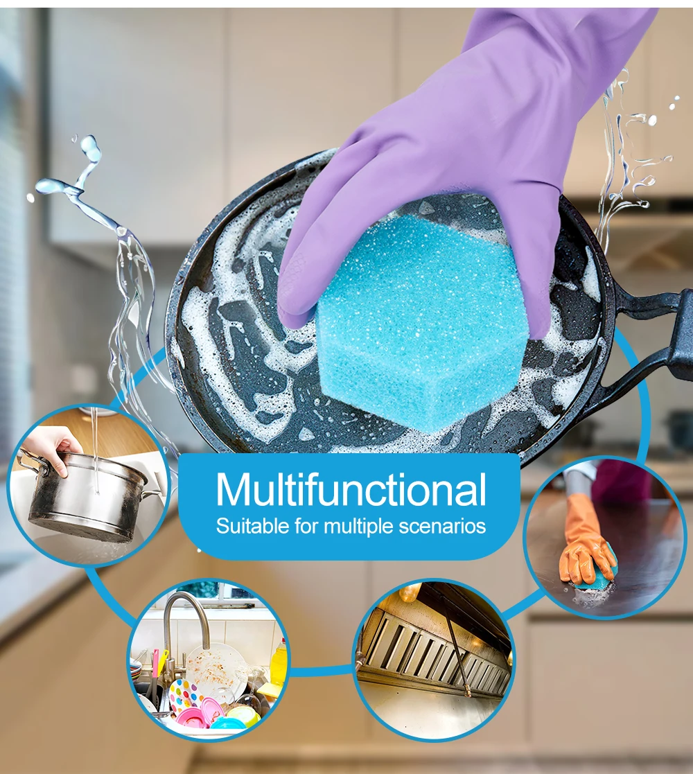 Reusable Washable Sponge - Soft in Warm Water, Firm in Cold