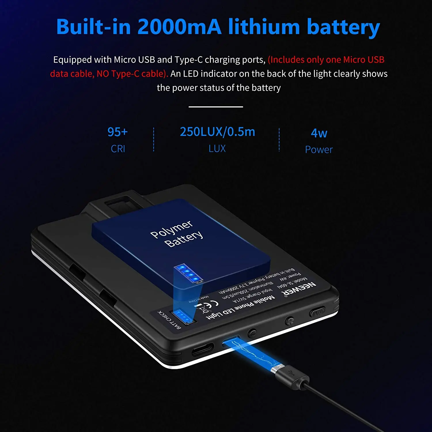 Neewer LED Video Conference Panel Light Kit - Enhance Your Calls