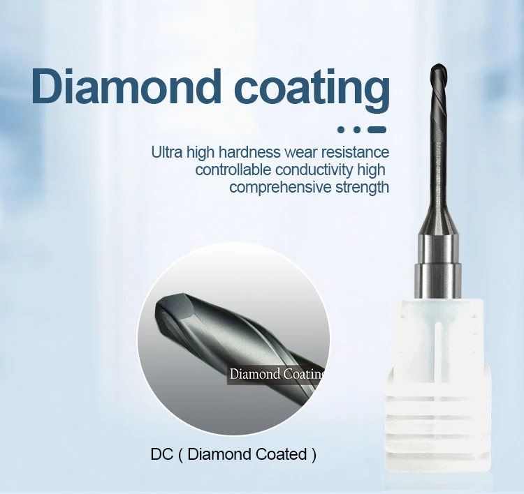 Milling Bur Coating Bur Dental Milling Zirconia Milling Burs Diamond ...