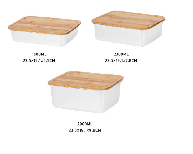 Eco-friendly Ss304 Bamboo Lid Lunch Box,Sealed Outdoor Lunch Box ...
