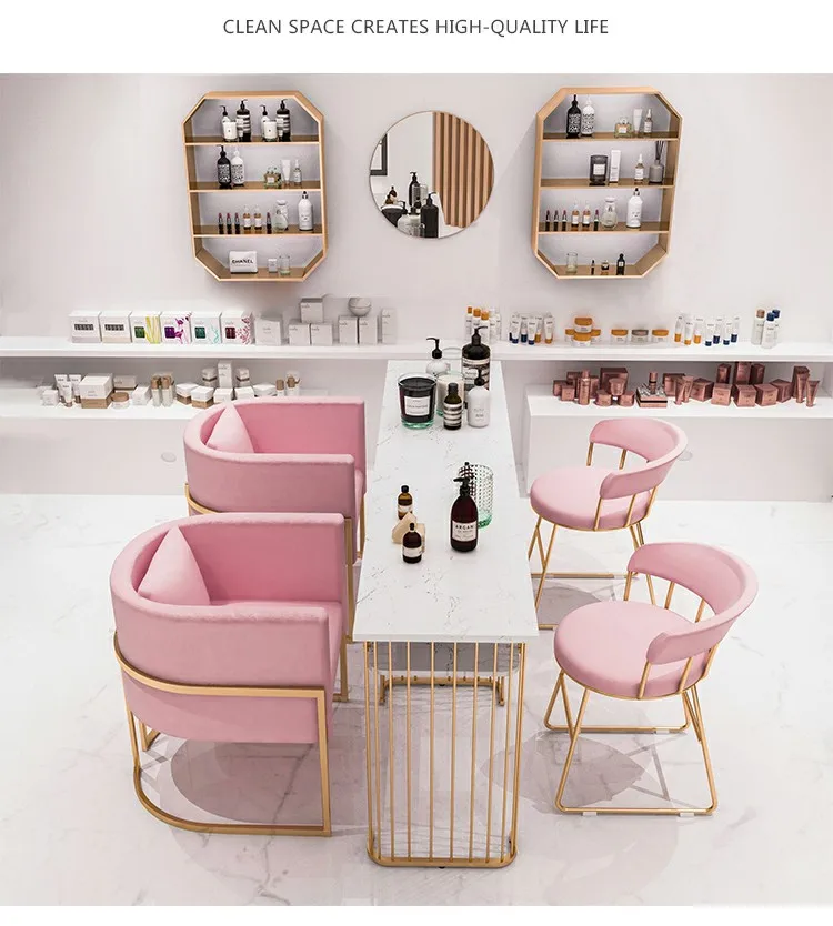 Professional Modern Popular White Nails Table Salon Furniture Manicure ...