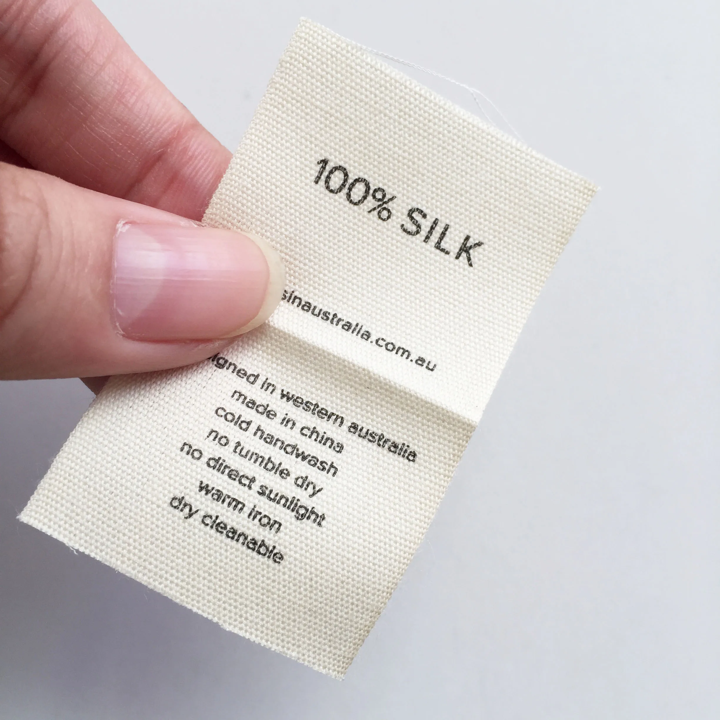 Eco-friendly Brand Logo Clothing Care Labels - 100% Cotton