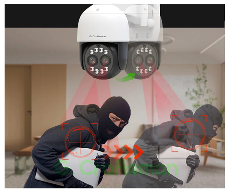 GW-PS6FVD-M4X 4K Binocular Wireless IP Camera with 4MP Dual Lens