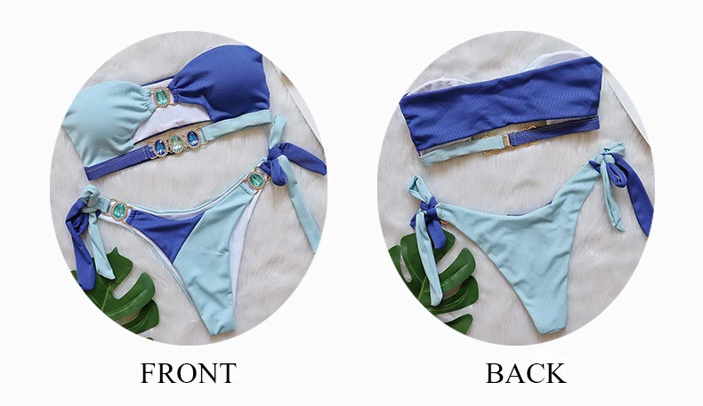 Women Tops Swim Suits Bling Swimsuit Diamonds Sexy Swimming Suit Wear ...